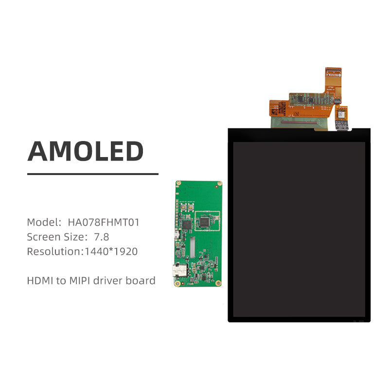 Flexible OLED display 7.8 inch bendable AMOLED touchscreen 1440*1920 w ...